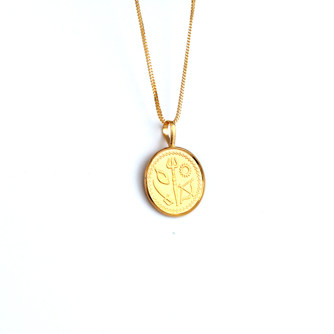 22KT Panchayudha (Panchaudha) - Baby Pendant – Swarnamahal Jewellers Ltd