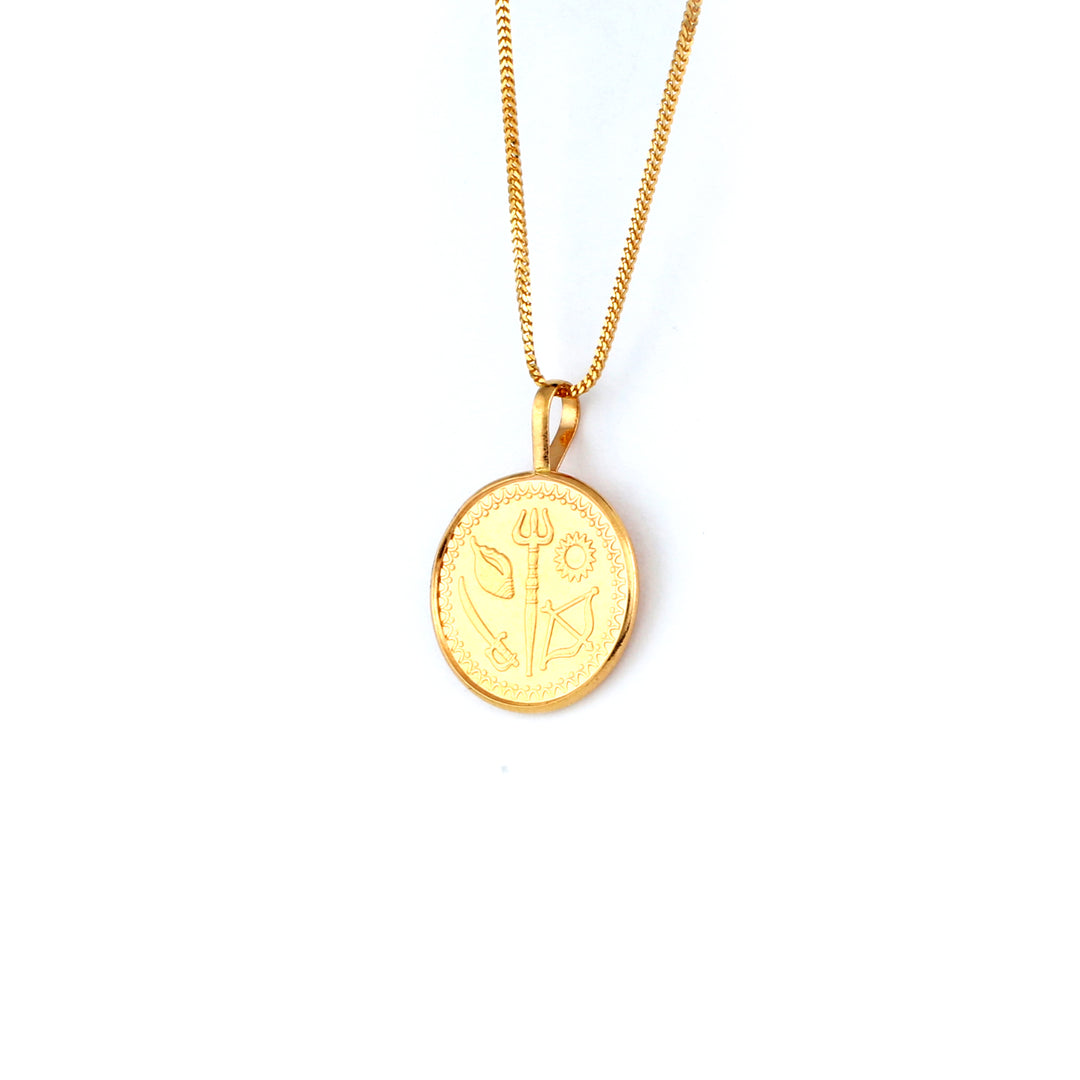 22KT Gold Panchayudha (Panchaudha) Baby Pendant (PA0000054 ...