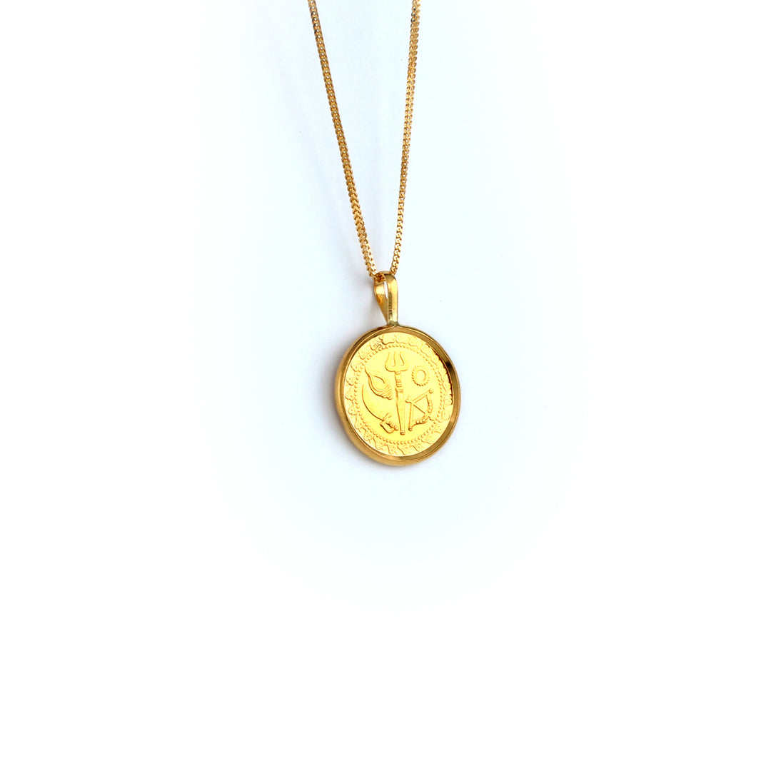 22KT Gold Panchayudha (Panchaudha) Baby Pendant (PA0000055 ...