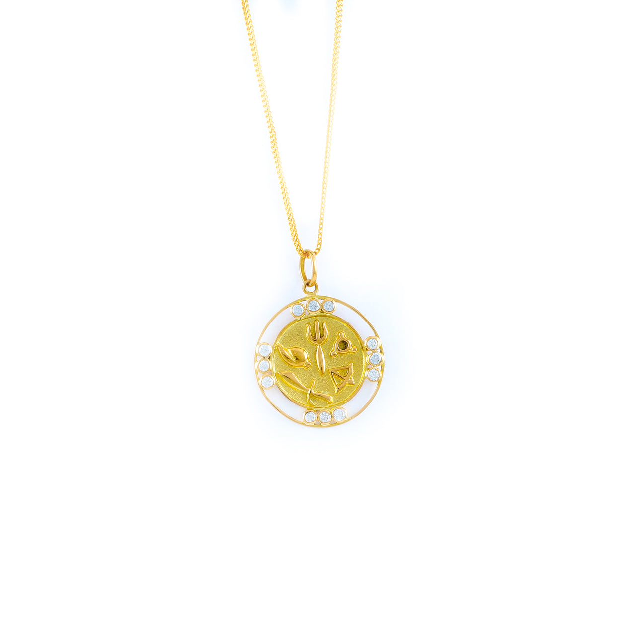 22KT Gold Panchayudha (Panchaudha) Baby Pendant (PA0000061 ...